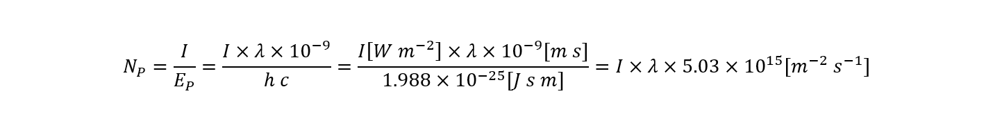 How to convert irradiance into photon flux - Berthold Technologies GmbH ...