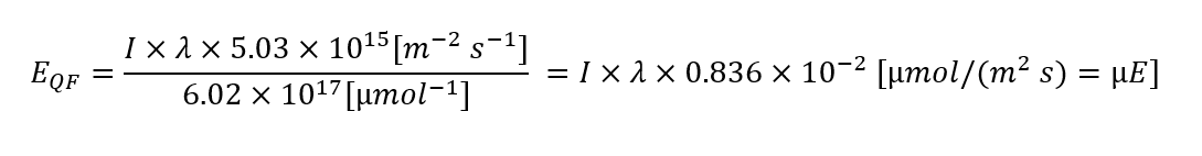 How to convert irradiance into photon flux - Berthold Technologies GmbH ...